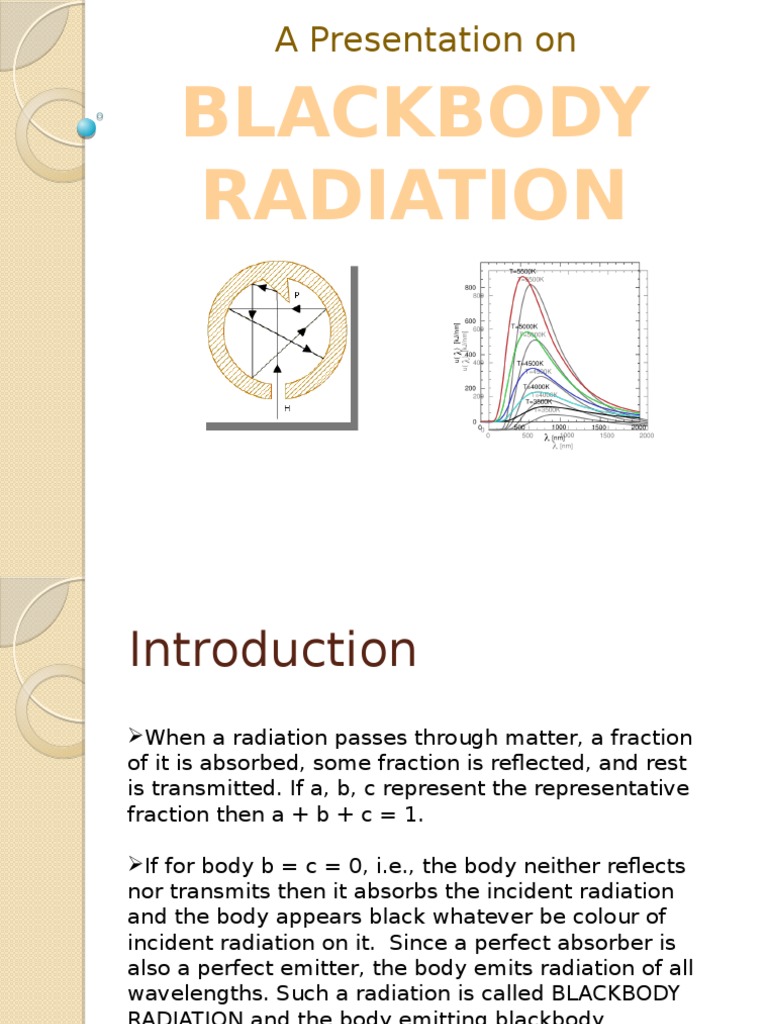 Blackbody Radiation: A Presentation On | PDF | Mathematical Physics ...