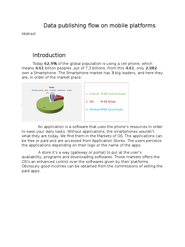 Data Publishing Flow On Mobile Platforms: A Store It's A Way (Gateway ...