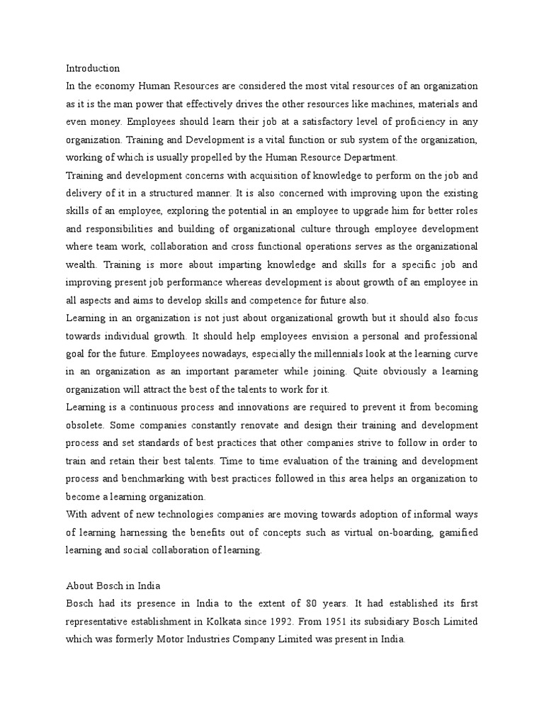 BOSCH Report | PDF | Business | Manufacturing And Engineering