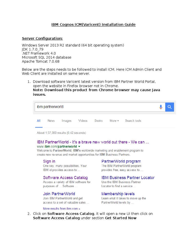 IBM Cognos Varicent Installation | PDF | Web Browser | Microsoft Sql Server