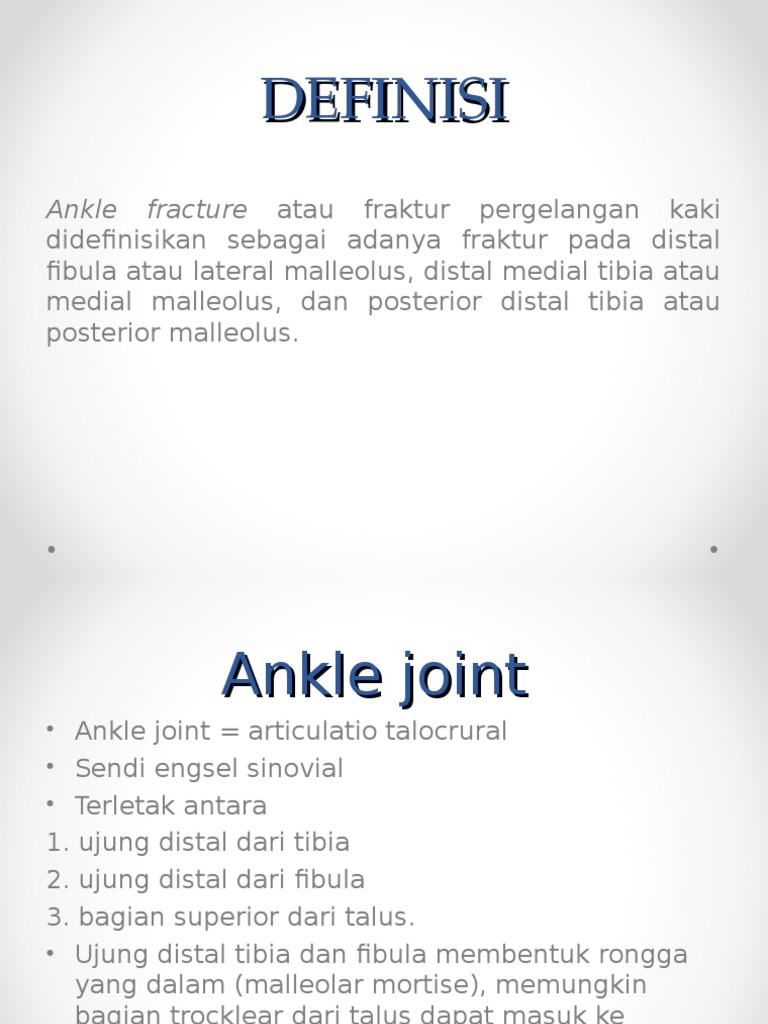 Ankle Joint Injuries: A Comprehensive Review of Anatomy, Mechanisms of ...