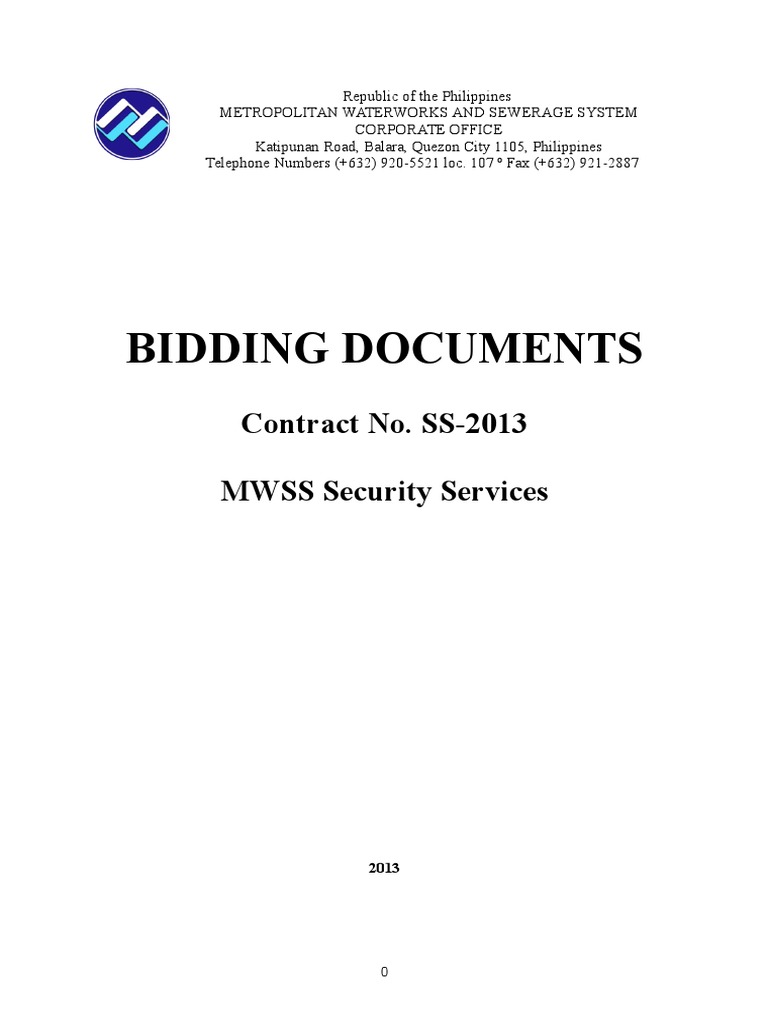 Bidding Documents Security Services | PDF | Joint Venture | Partnership
