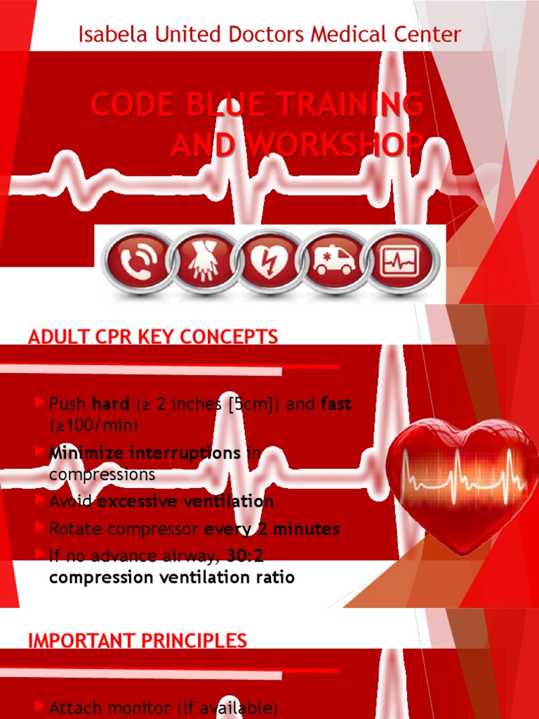 Code Blue Training and Workshop | PDF | Cardiopulmonary Resuscitation ...