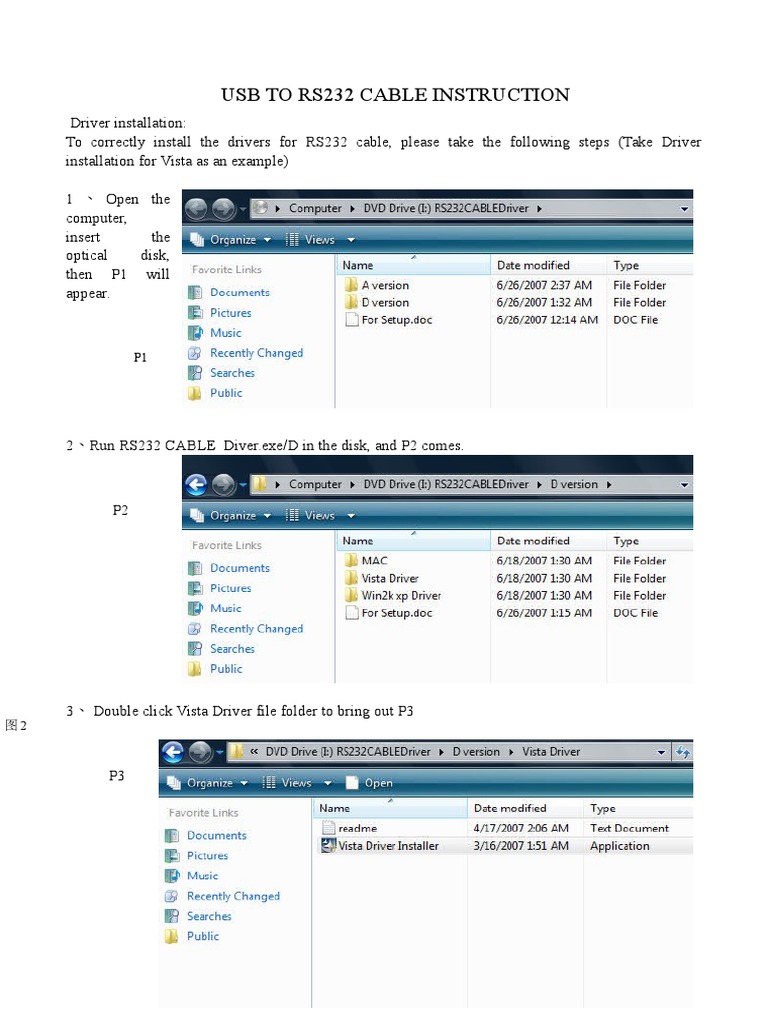 USB to RS232 Driver Installation Guide | PDF | Business