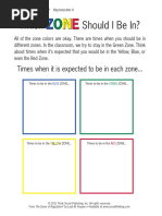 Zones of Regulation - Inside Out - Printable | PDF