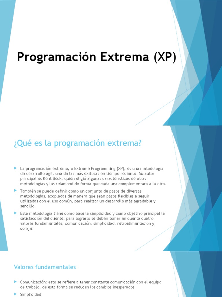 Metodología Programación Extrema XP | Software | Tecnología | Prueba ...