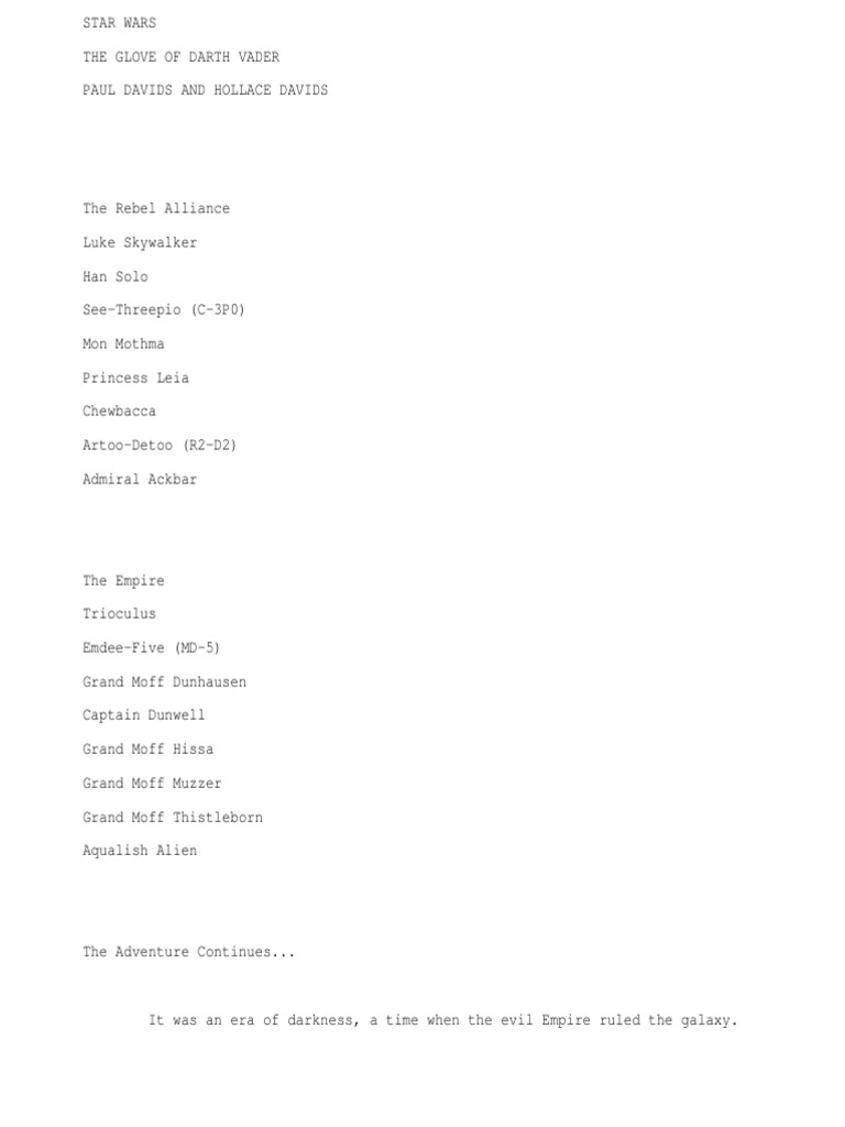 (Jedi Prince Series) - 01 - The Glove of Darth Vader (Paul & Hollace ...