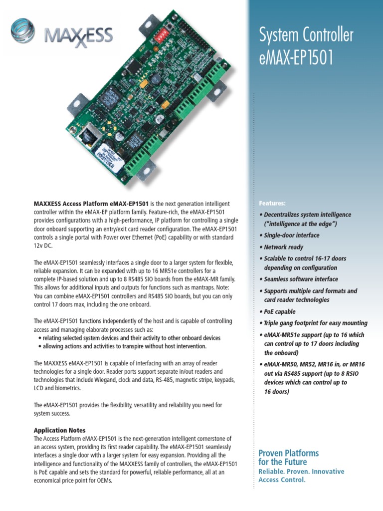 Emax Ep1501 | Access Control | Computer Engineering