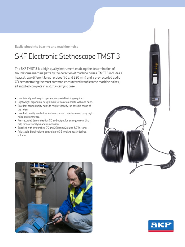Vibration Stethoscope - SKF Electronic Stethoscope TMST 3 | PDF