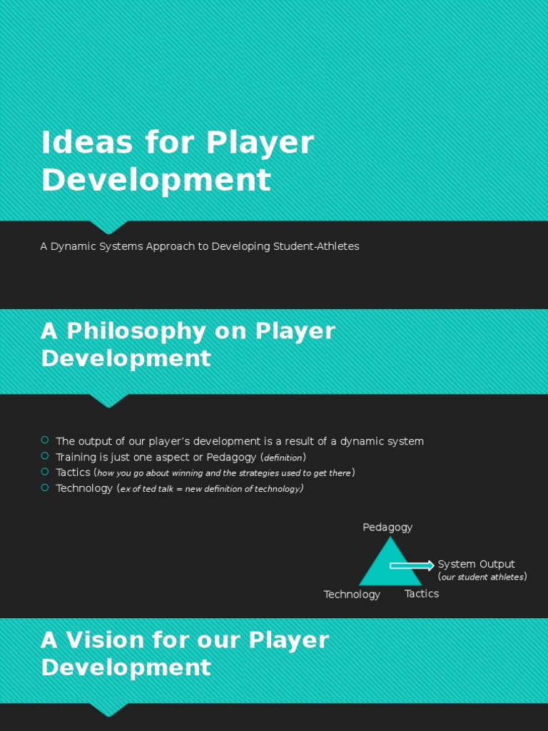Holistic Approaches to Player Development | PDF
