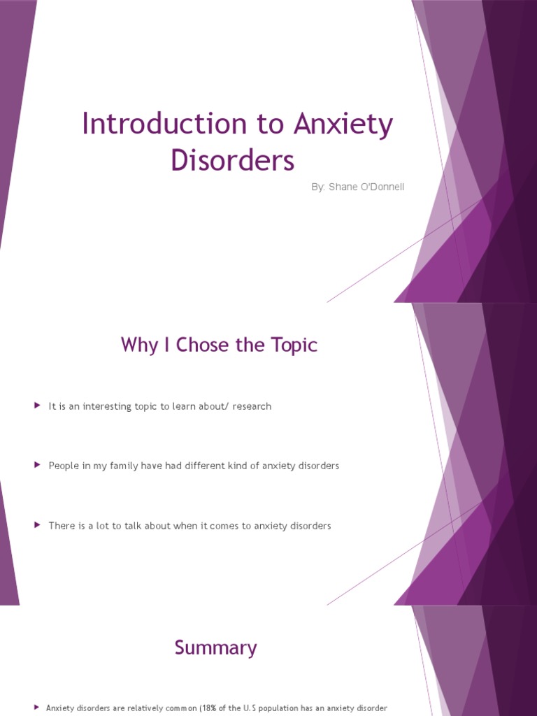 Understanding Anxiety Disorders | PDF | Self-Improvement | Wellness
