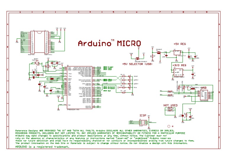 Arduino Micro Schematic | PDF