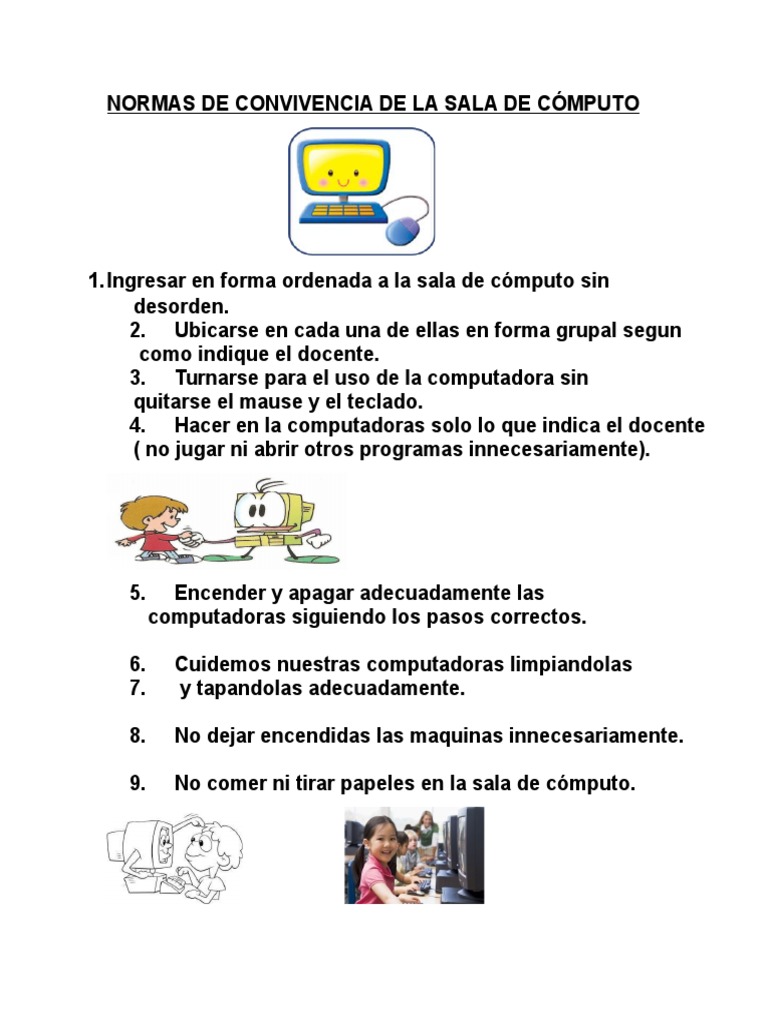 Proper Computer Lab Etiquette | PDF