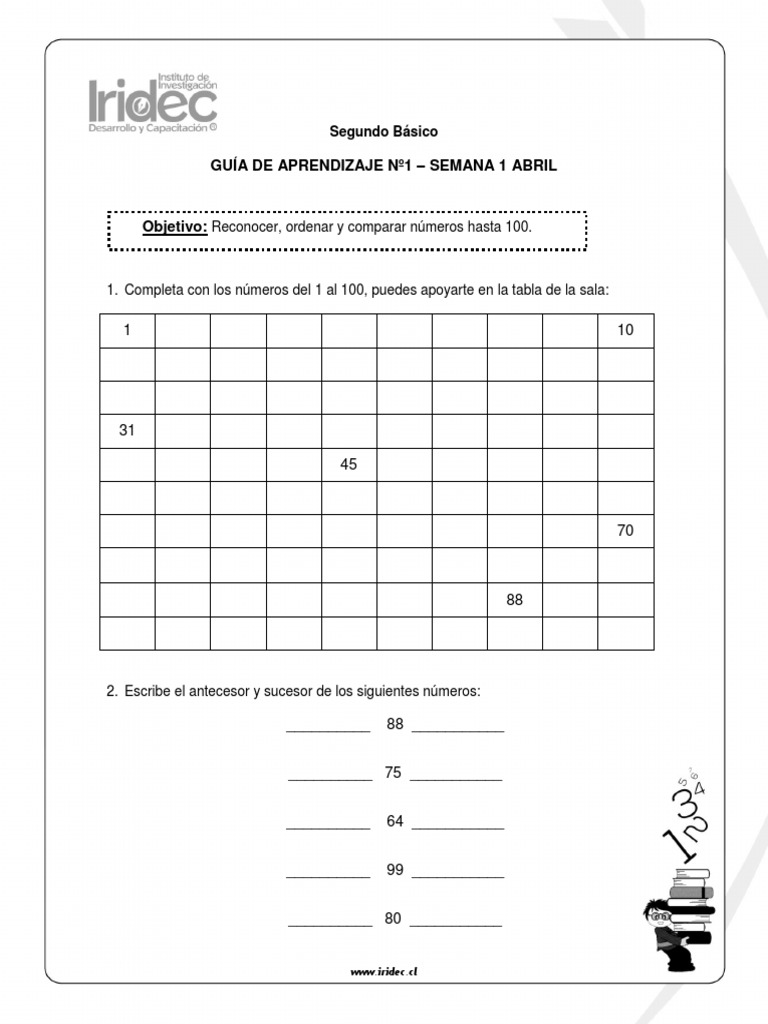 2 Basico Guias de Aprendizaje Abril Matematica | PDF 2 Basico Guias de Aprendizaje Abril Matematica | PDF