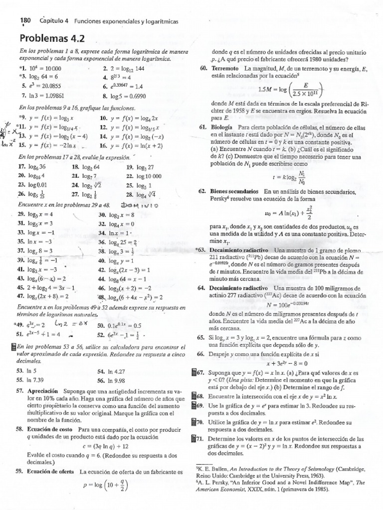 Ejercicios Matematicas | PDF