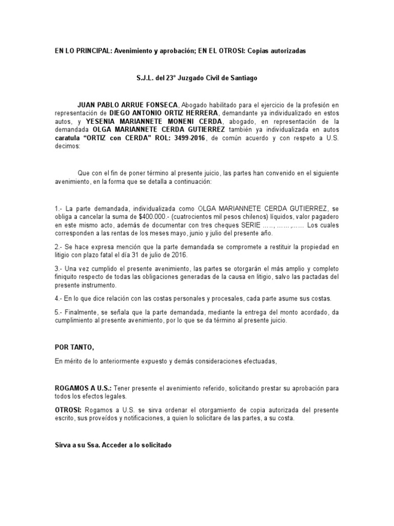 Avenimiento | PDF