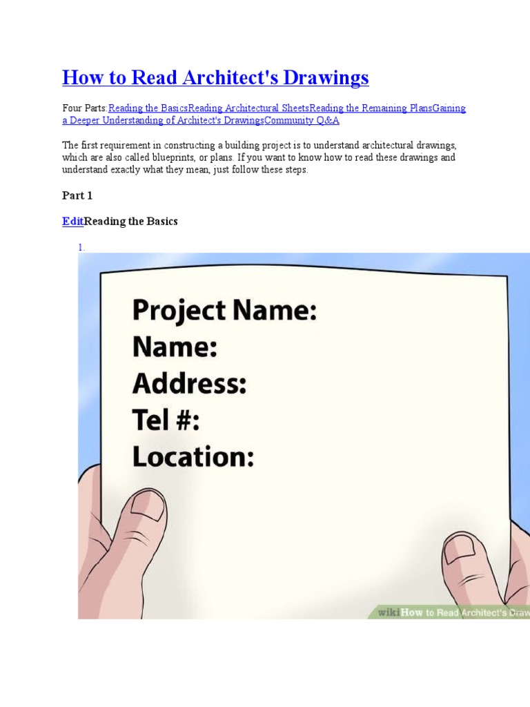 How To Read Architect Drawing | PDF | Plumbing | Framing (Construction)