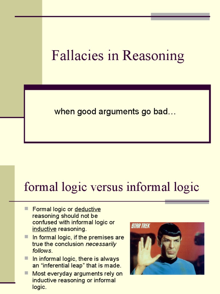 Fallacy Examples | Argument | Fallacy