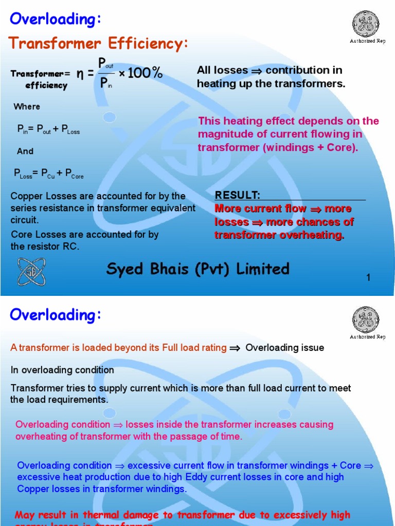 Transformer Efficiency:: All Losses Contribution in Heating Up The ...