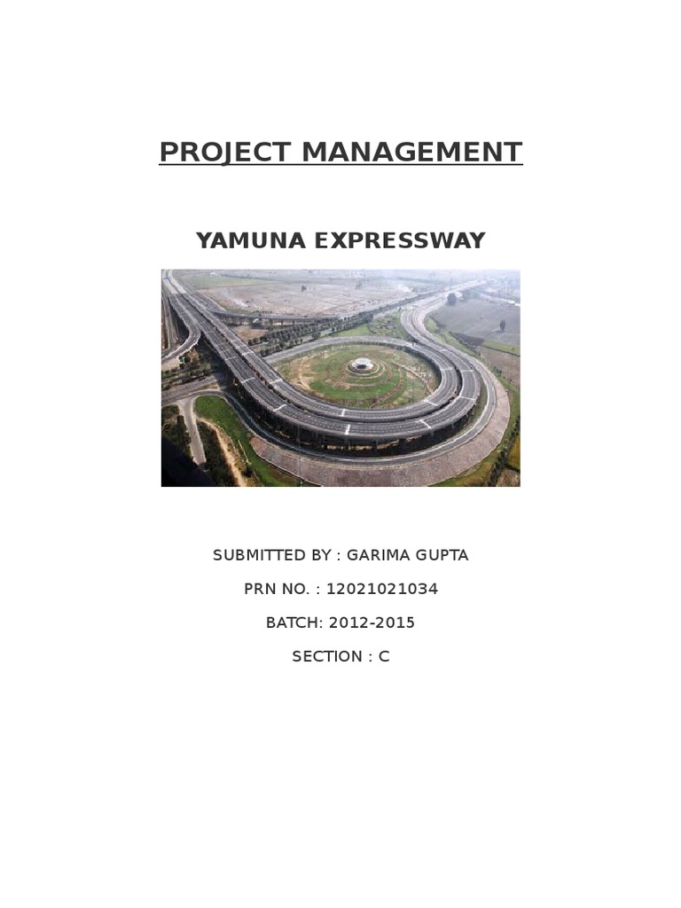 The Project Background | PDF | Controlled Access Highway | Delhi