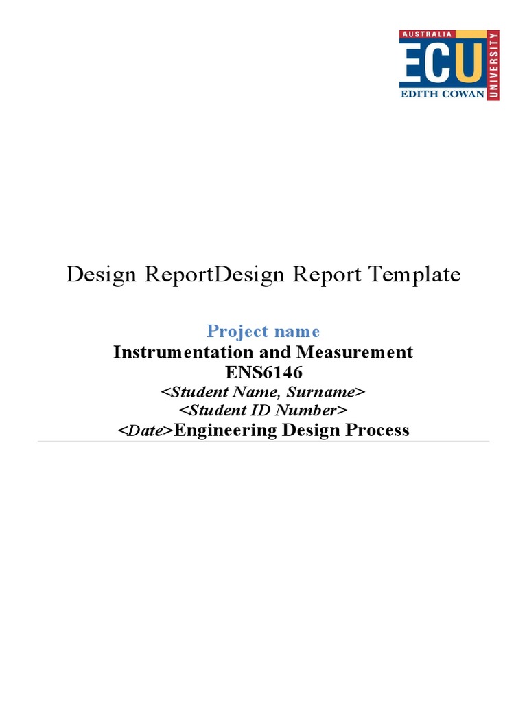 ENS6146 Project Report Template | PDF | Computing | Patent