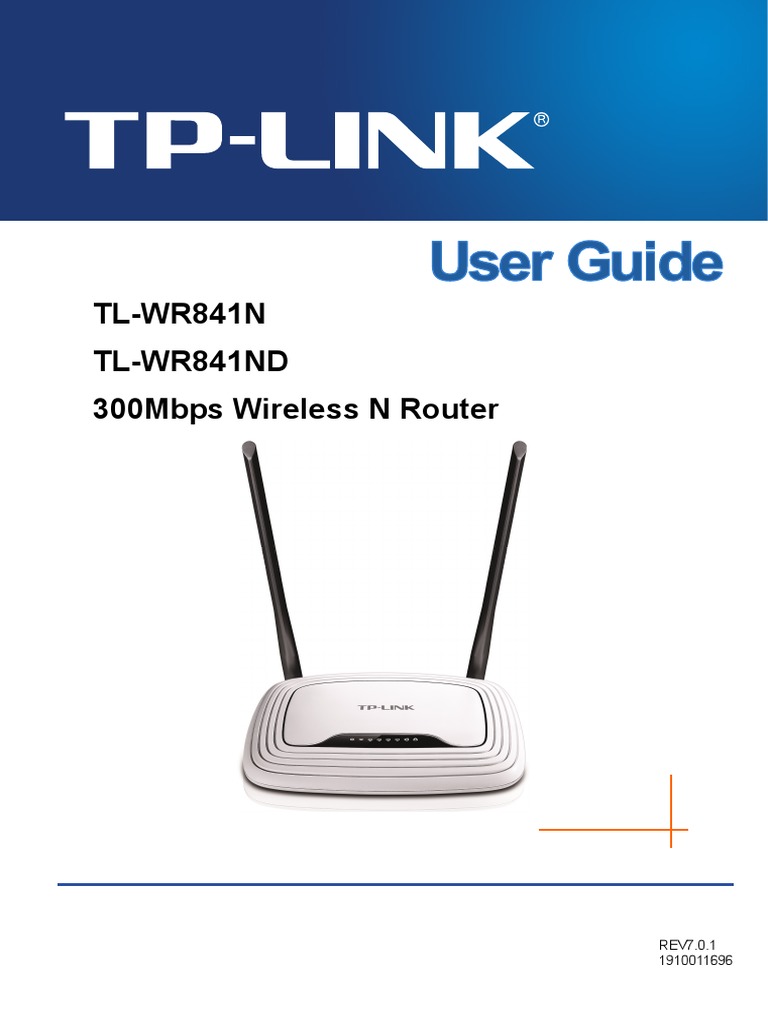 Tl-wr841nd v11 Ug | PDF | Ip Address | Wireless Lan