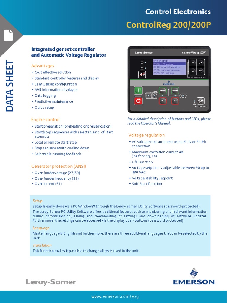 Controlreg 200/200P: Control Electronics | PDF | Power Supply | Mains ...