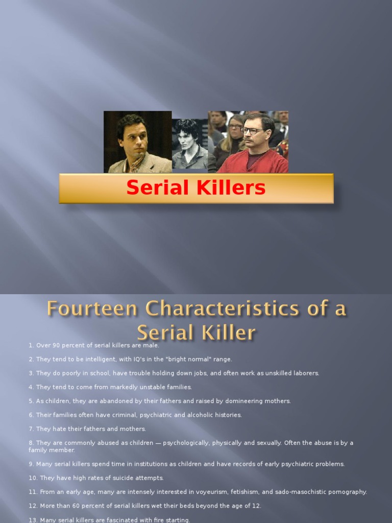 Serial Killers PPT-1 | PDF | Serial Killer | Law Enforcement
