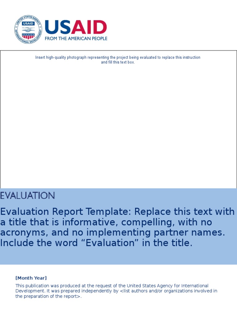 Sample Evaluation Report Template | PDF | Evaluation | Cognition