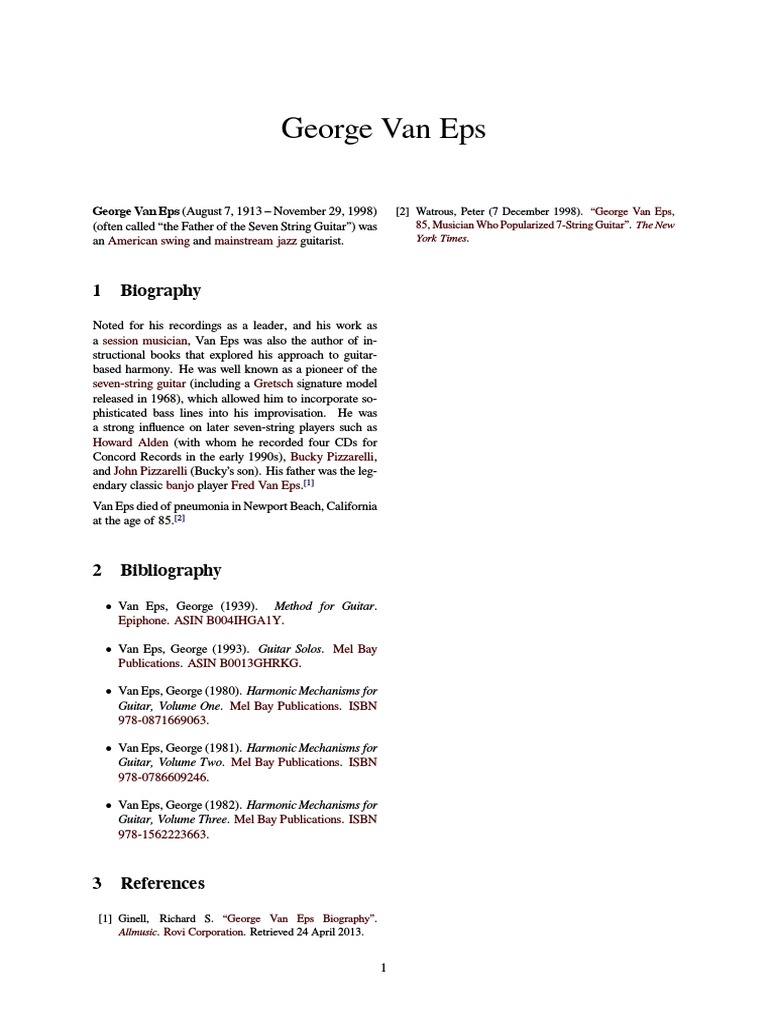 George Van Eps | PDF | Art