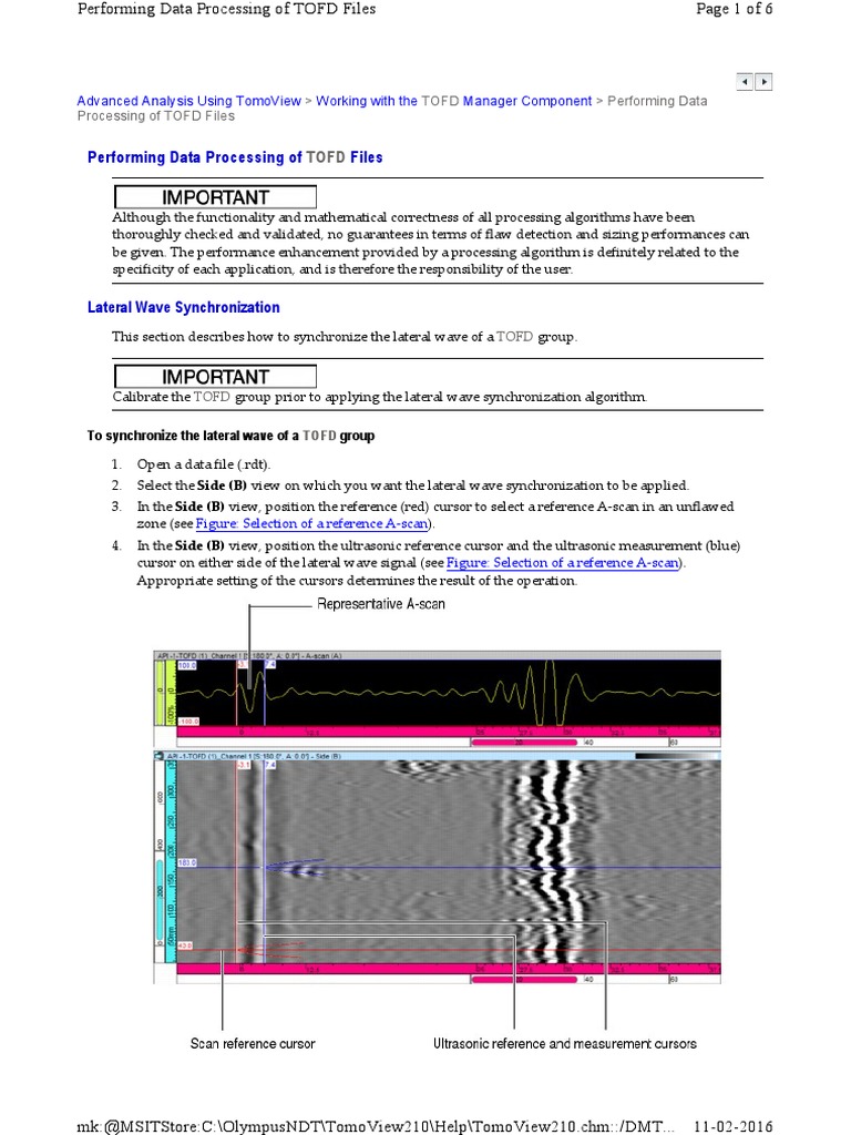 TOFD Data Processing Guide | PDF | Aperture | Algorithms