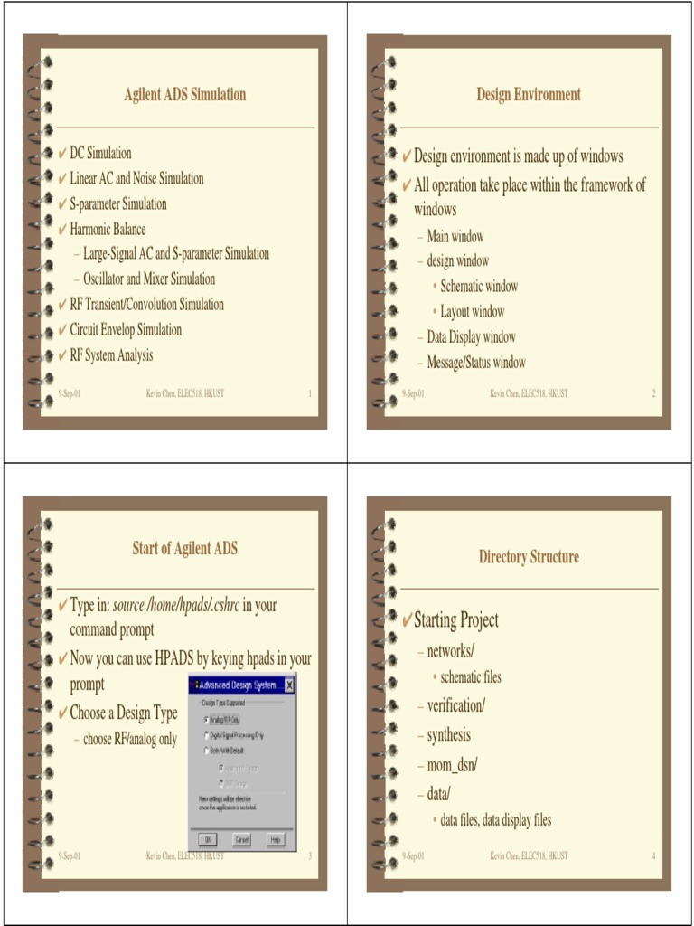 Agilent ADS Simulation Design Environment: Starting Project | PDF ...