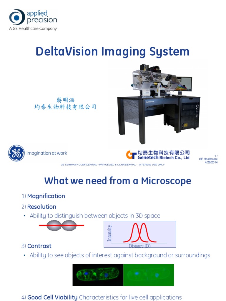 Deltavision Imaging System: Ge Company Confidential - Privileged ...