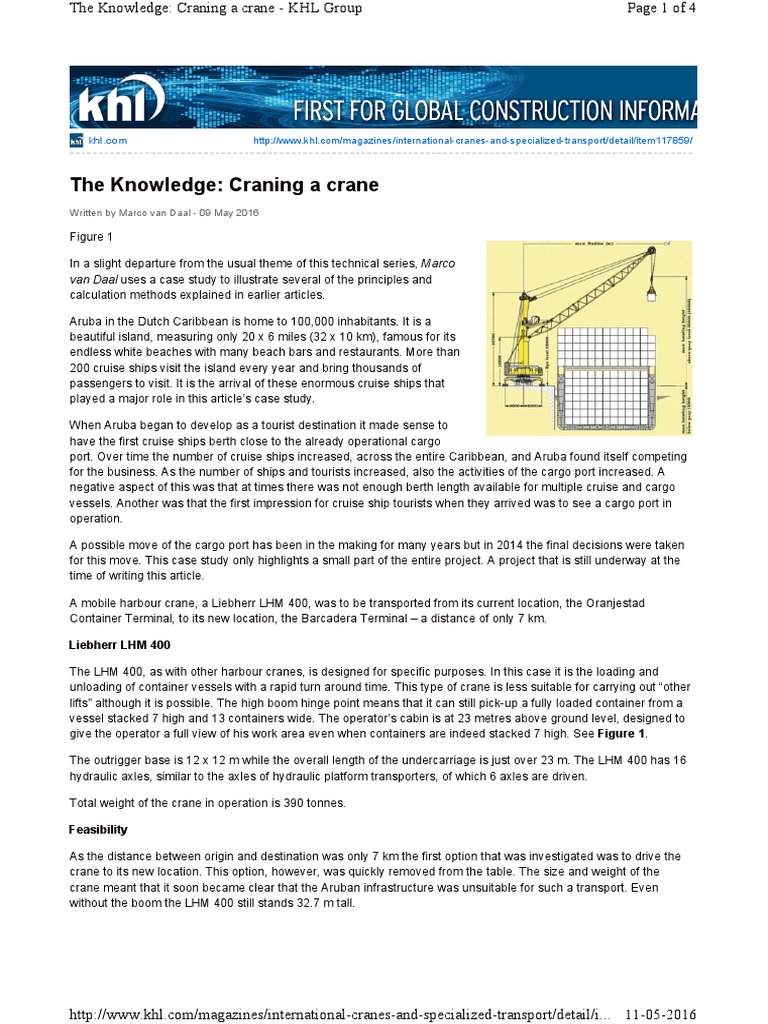 Lift Analysis | PDF | Crane (Machine) | Elevator