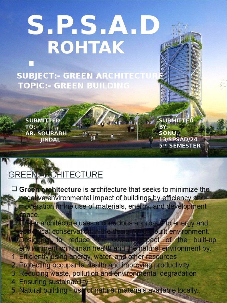 Green Arch | PDF | Green Building | Sustainable Architecture
