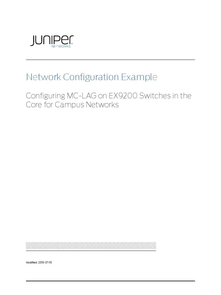 Nce 145 MC Lag Ex Core Campus | PDF | Network Switch | Internet ...