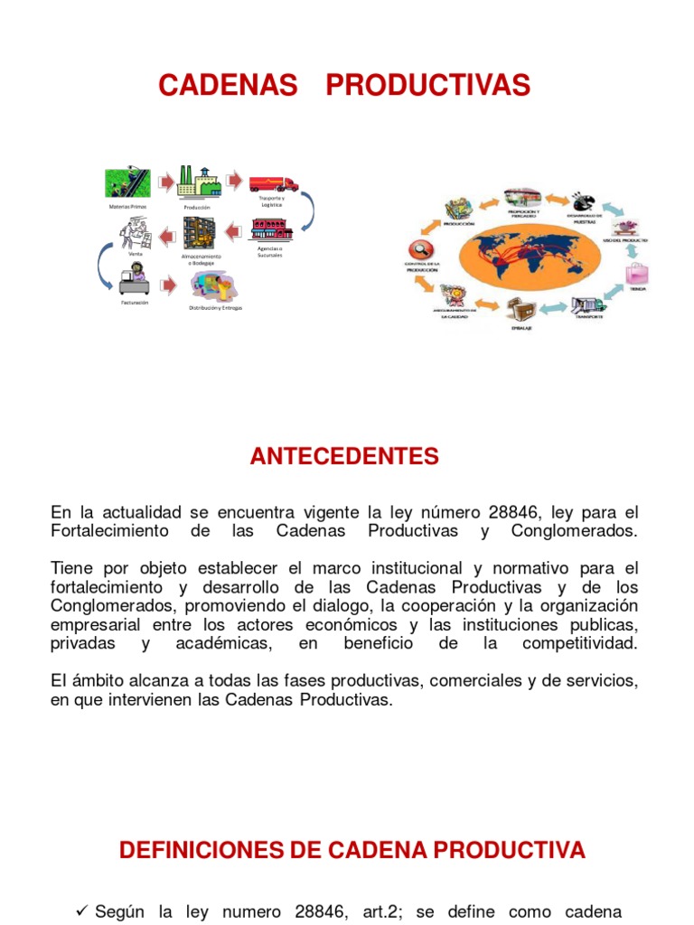 Fortalecimiento de Cadenas Productivas | PDF | Competitividad | Agricultura