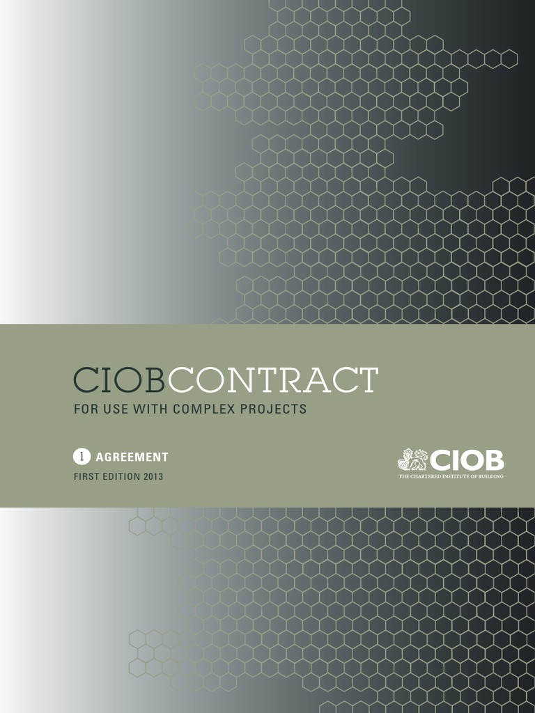CIOB Contract | PDF | Common Law | Private Law