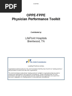 Oppe Fppe Toolkit | PDF | Physician | Evaluation