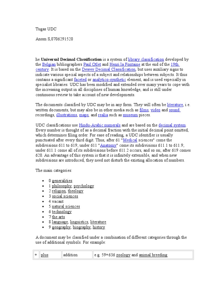 Udc | PDF | Information Science | Library Science