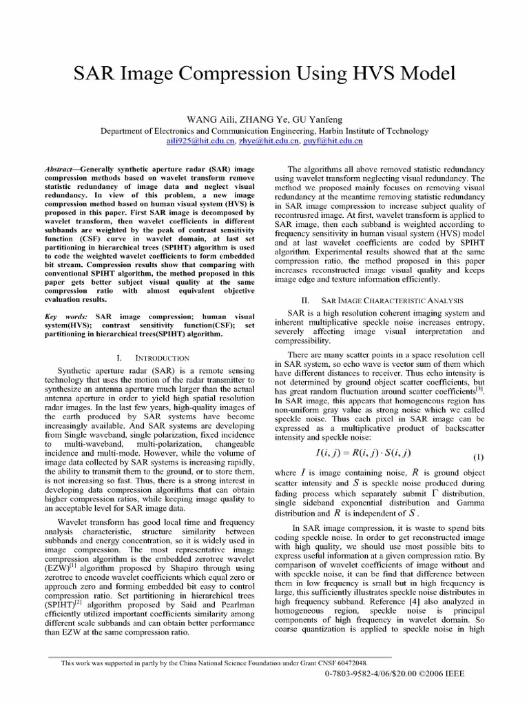 Image Compression Using Model: (EZW) E1' | PDF | Data Compression | Wavelet
