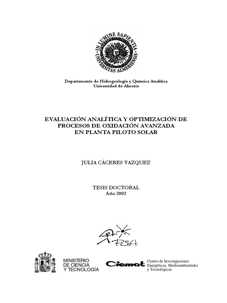 Tesis Julia Caceres PDF | PDF | Contaminación | Pesticida