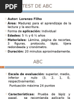 Test Abc | PDF | Memoria | Aprendizaje