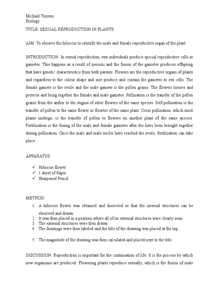 Sexual Reproduction in Plants | PDF | Fertilisation | Sexual Reproduction