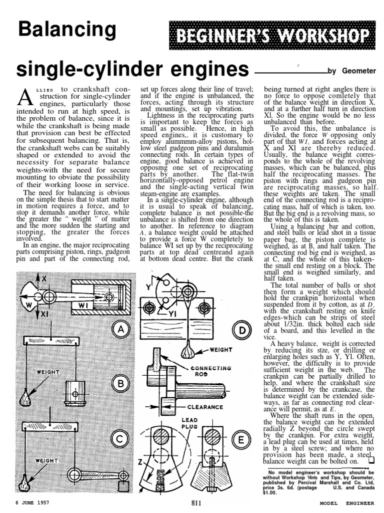 2924-Balancing Single Cylinder Engines | Download Free PDF | Piston ...