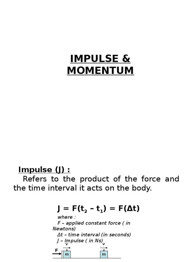 02 Momentum, Impulse and Collision | PDF | Collision | Momentum