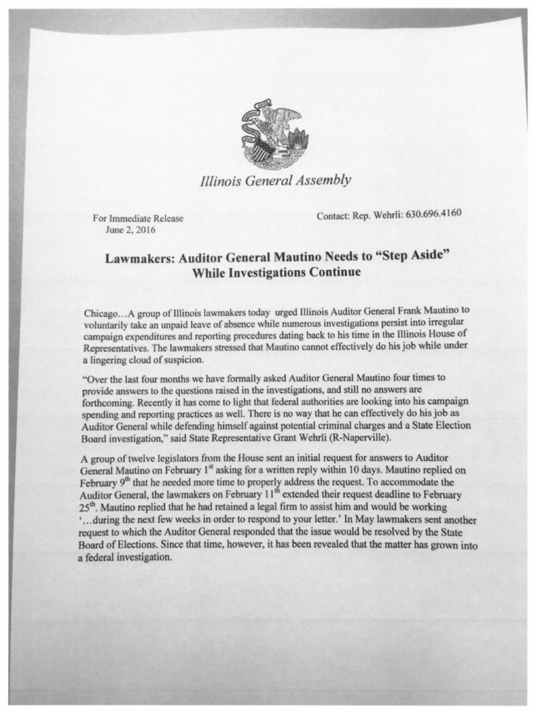 Step Aside Letter | PDF | Corrupt Practices | Government