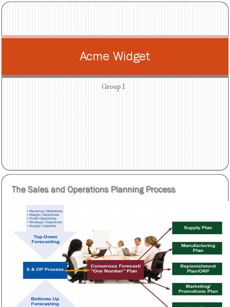 Acme - Widget Group 1 | PDF | Inventory | Business Process