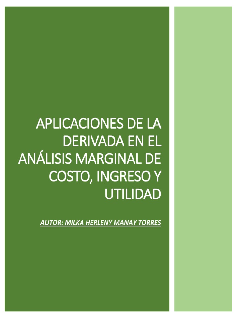 Aplicación de La Derivada | Descargar gratis PDF | Derivado | Función (Matemáticas)