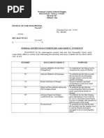 Sample Formal Offer of Evidence | PDF | Prosecutor | Common Law